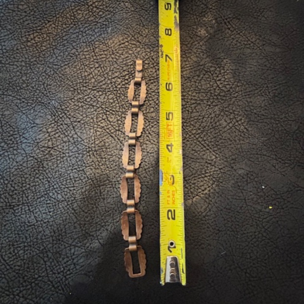 Native American Vintage Copper Bracelet - Gem